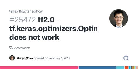 tf2 0 tf keras optimizers optimizer get updates does not work · issue 25472 · tensorflow