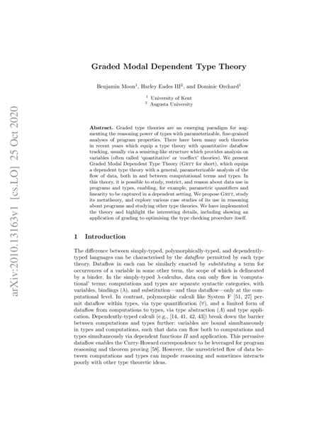 Graded Modal Dependent Type Theory Deepai