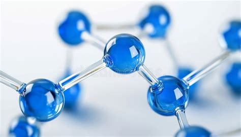Luminous Blue Molecular Structure Connected Nodes Bright Pathways Vibrant And Saturated Tones