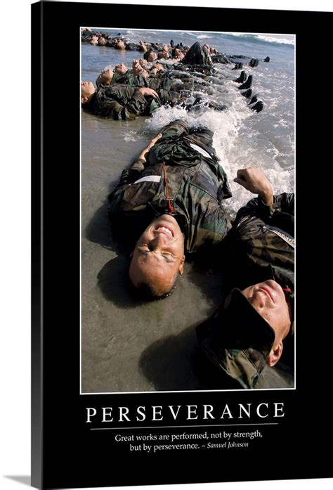 Perseverance Inspirational Quote And Motivational Poster Great Big Canvas