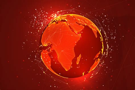 벡터 지구 행성 지구 점에서 컨셉 빅데이터 처리 및 데이터 수집 3차원 형태에 대한 스톡 벡터 아트 및 기타 이미지 3차원 형태 감각 지각 개체 그룹 Istock