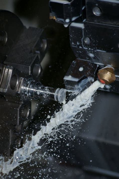 CNC Lathe Machine Stock Image Image Of Control Lathe 9461261
