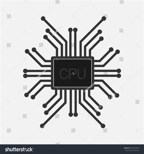 Cpu Transparent Icon Cpu Symbol Design Stock Vector Royalty Free Shutterstock