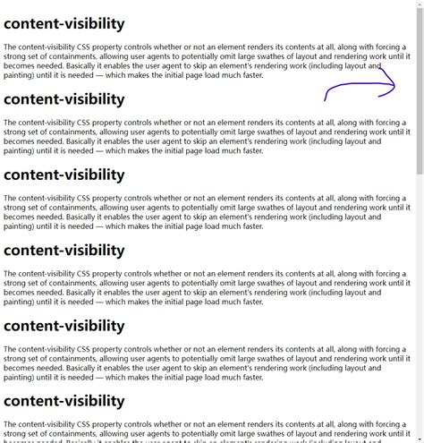 一条 Css 让你实现长列表优化 Content Visibility Hexo