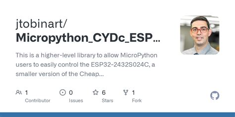 Github Jtobinart Micropython Cydc Esp S C This Is A Higher Level Library To Allow