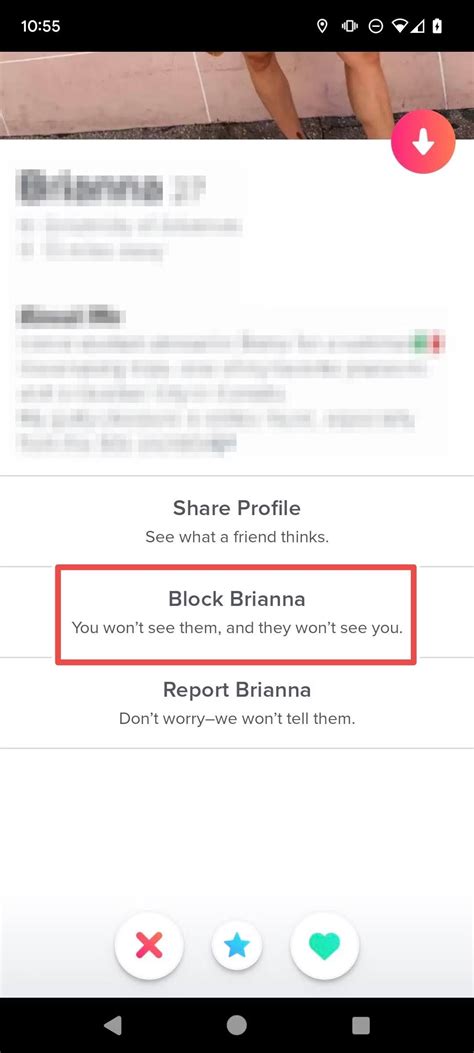 tinder how to block a tinder profile