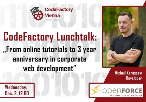 Lunchtalk Speaker Codefactory It Developers Software