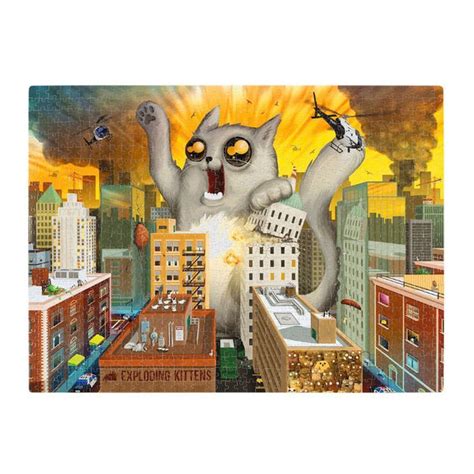 Exploding Kittens Puzzle Feline Of Unusual Size 1000pc Jigsaw Puzzle