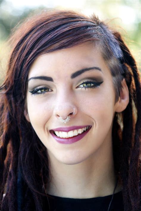 Beautiful Young Redhead Outdoor Headshot 4 Stock Image Image Of