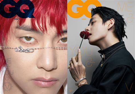 Bts 뷔 상의 탈의 파격 노출 선명한 복근 공개 Gq 화보