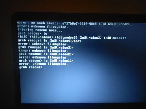 GRUB Problem Grub Rescue But The Installation Done On External Drive R ManjaroLinux
