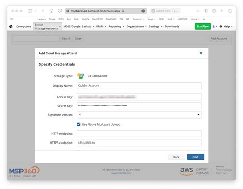 Cloudberry Msp360 Backup Cubbit Docs