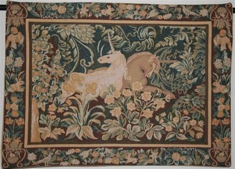 Unicorns In The Forest Tapestry Unicorn Tapestry Unicorn Tapestries