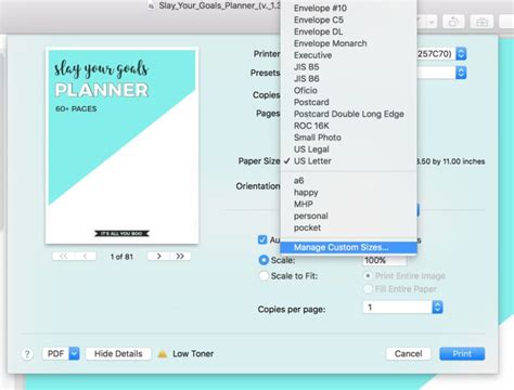 How To Resize Printables For Your Planner