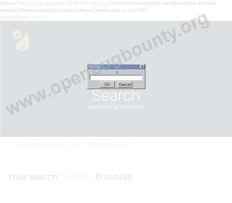 Cross Site Scripting Vulnerability Obb 1485879 Open