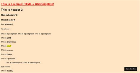 learning html css codesandbox