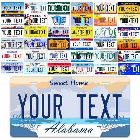 Personalized Novelty State License Plates Sales