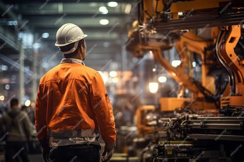 Premium Ai Image Robot Engineer Robotic Arm Science Generative Ai