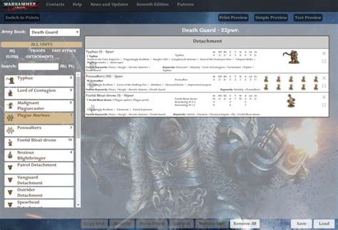 A New Army List Builder For Th Edition K Appears