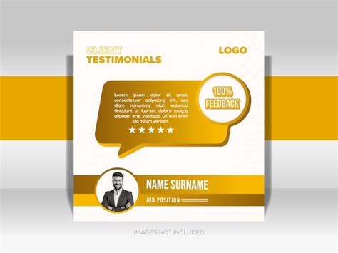 Premium Vector Client Testimony Customer Reviews Testimonial Layout Template