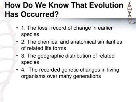 Ppt Evidence Of Evolution Powerpoint Presentation Free Download Id