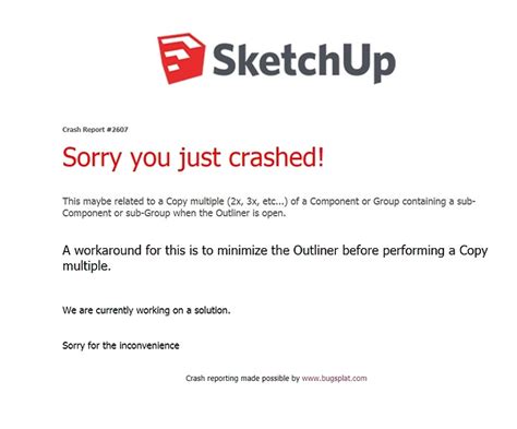 Outliner Bug Splat Copy Multiple SketchUp SketchUp Community