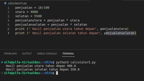 Modul 1 Pengenalan Python Ulfa Rafidah Yusra3trk