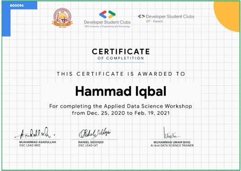 hammad iqbal on linkedin datascience ned dsc datascience
