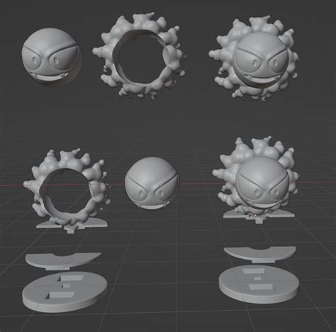 STL file GASTLY POKÉMON D printer design to downloadCults