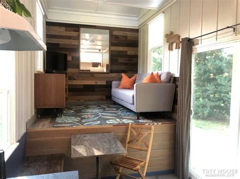 Gooseneck Tiny House With Standing Room Loft And A Rooftop Deck