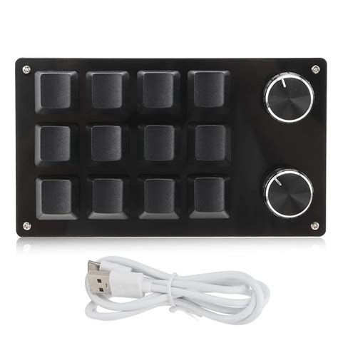 Buy One Handed Programmable Macro Keyboard 12 Key Rgb Mini Gaming