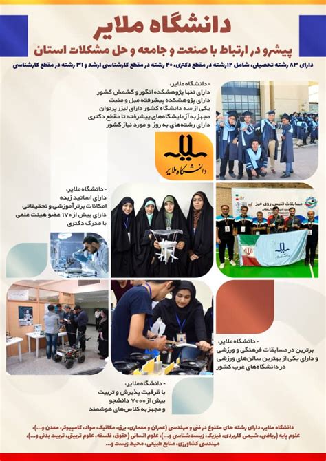 معرفی امکانات و شرایط پذیرش و تحصیل در دانشگاه ملایر اخبار دانشگاه