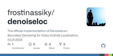 Github Frostinassikydenoiseloc The Official Implementation Of Denoiseloc Boundary Denoising