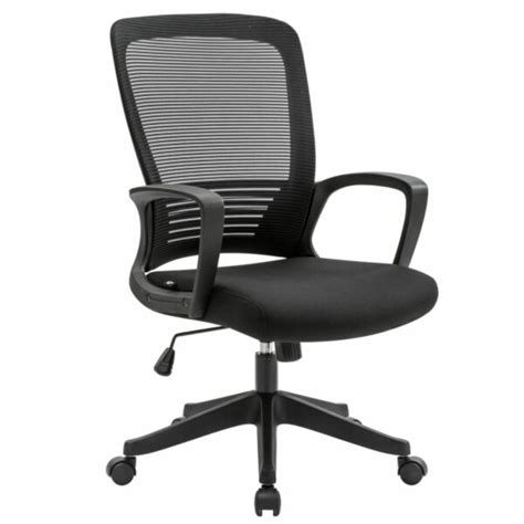 Silla De Oficina Operativa Soporte Lumbar Ofik H3 Negra Respaldo
