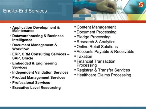 Datamatics Global Services Ppt Information Services Industry