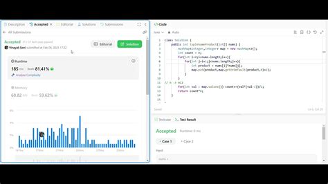 1726 Tuple With Same Product Leetcode Daily Problem Youtube