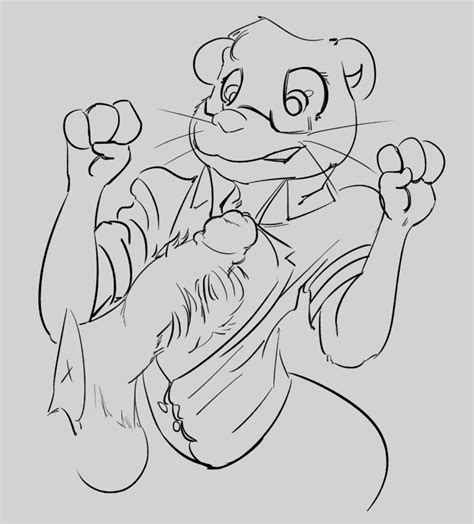 Rule 34 Anthro Arms Up Button Down Shirt Chest Fluff Chest Fluffjob Chest Fur Chest Tuft