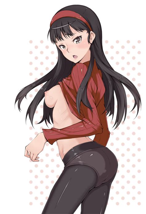 Rule 34 1girls Amagi Yukiko Ass Black Hair Black Legwear Black