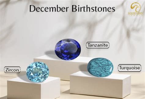 December Birthstones Tanzanite Turquoise And Zircon