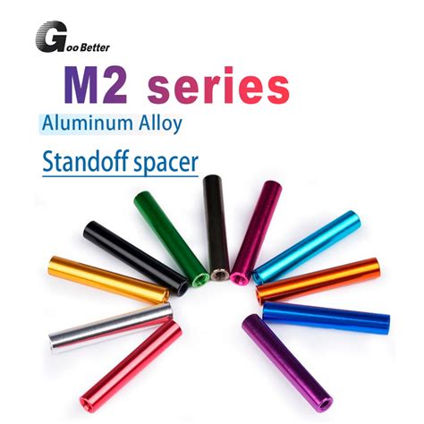 10pcs M2 Round Connector Nuts Joint Nut Column Round Screw Connecting Nut Female Aluminum Round