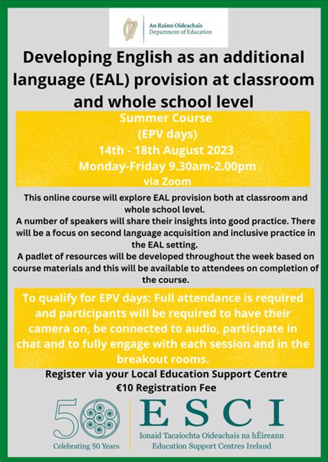 Developing English As An Additional Language Eal Provision At Classroom And Whole School Level