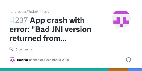 App Crash With Error Bad JNI Version Returned From JNI OnLoad When Building Apk Issue
