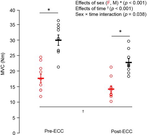 Eccentric Exercise Induced Muscle Weakness Abolishes Sex Differences In Fatigability During