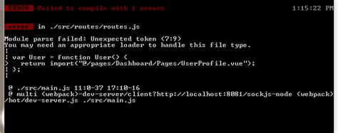 Error Failed To Compile · Issue 57 · Creativetimofficial Ct Vue Material Dashboard Pro · Github
