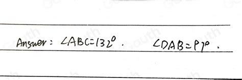 Solved The Diagram Shows A Circle With Centre O A B C And D Lie On The Circumference Of The