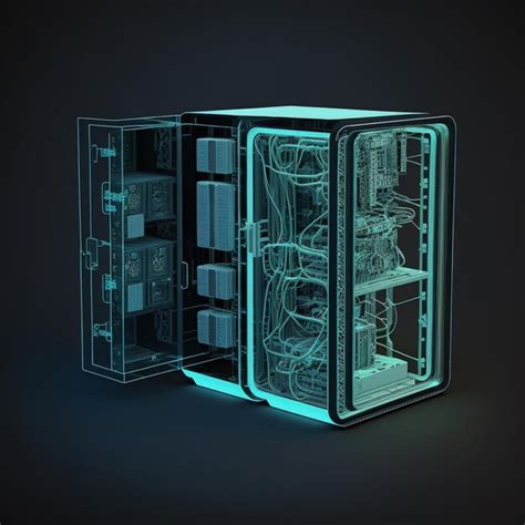 Premium Ai Image There Is A Computer Case With A Lot Of Wires In It