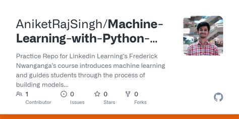 Github Aniketrajsinghmachine Learning With Python Foundations