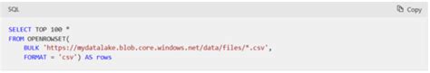 Use Azure Synapse Serverless Sql Pool To Query Files In A Data Lake Flashcards Quizlet