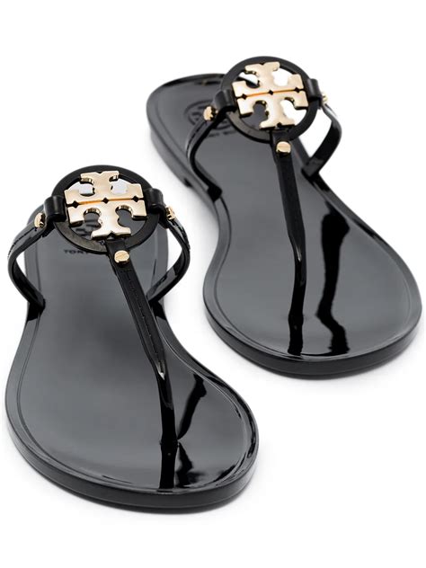 Tory Burch Mini Miller Jelly Sandals Black Farfetch