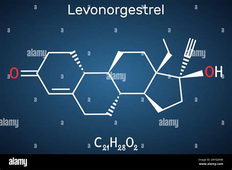 Levonorgestrel Progestin Molecule It Is Synthetic Progestogen Contraceptive Structural